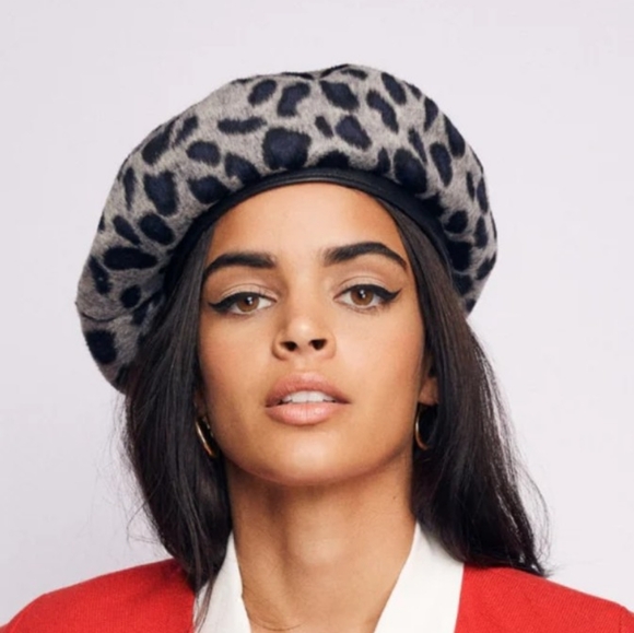 Brixton | Accessories | Brixton Womens Beret Hat Audrey Ii Leopard ...